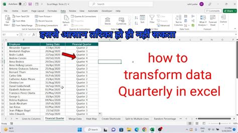 How To Convert Annual Data To Quarterly In Excel Excel Advance