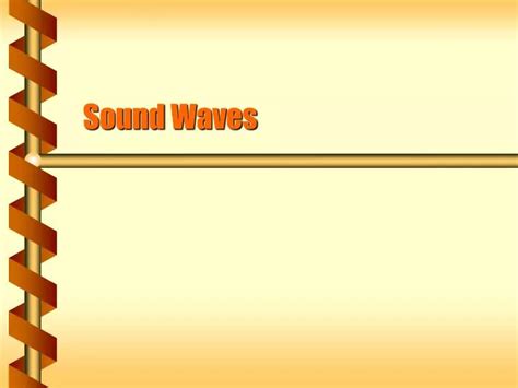 PPT Sound Waves PowerPoint Presentation Free Download ID