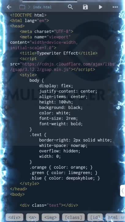 Html Css Javascript Gsap Coding Programming Viral Multicoderx Miss Aqsa Yaqoob