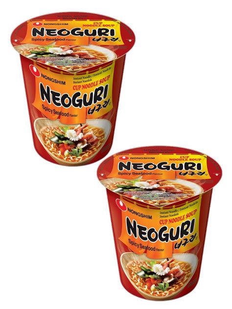 Лапша быстрого приготовления Неогури с морепродуктами острая Nongshim ...