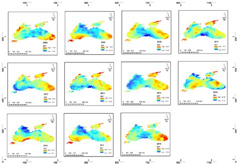Spatial Sst Map For May Between 2008 And 2018 Download Scientific