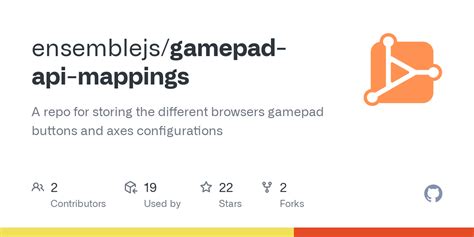 GitHub Ensemblejs Gamepad Api Mappings A Repo For Storing The