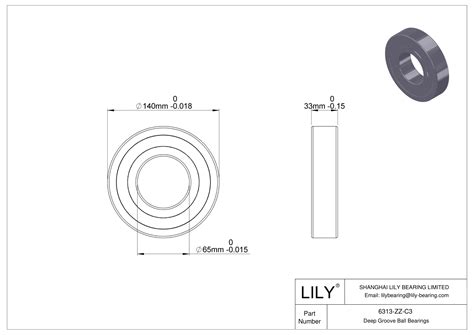 6313-ZZ-C3 | Deep Groove Ball Bearings (6000, 6200, 6300, 6400 ...