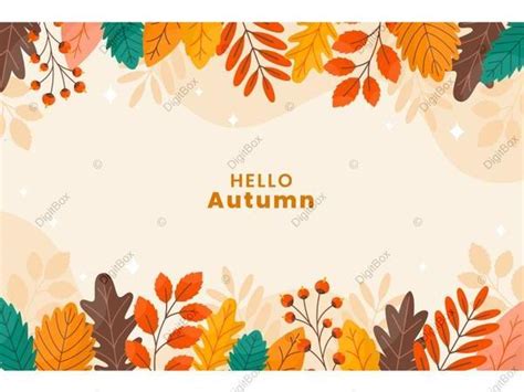 دانلود کادر برگ پاییزی دیجیت باکس Digitbox