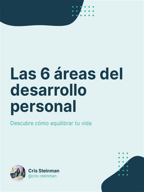 Las 6 Áreas Del Desarrollo Personal Pdf