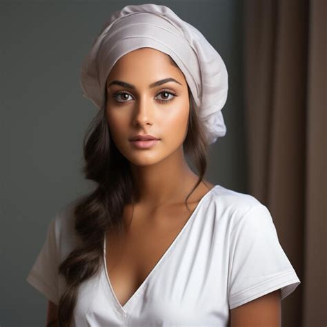 Premium Photo A Indian Nurse Isolated On White Background