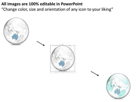 0914 Business Plan 3d Binary Globe Vector Australia Highlighted