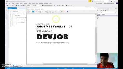 Parse Vs Tryparse C Como E Quando Utilizar Youtube