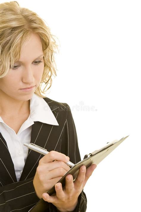 Using A Clipboard Stock Image Image Of Education Descent