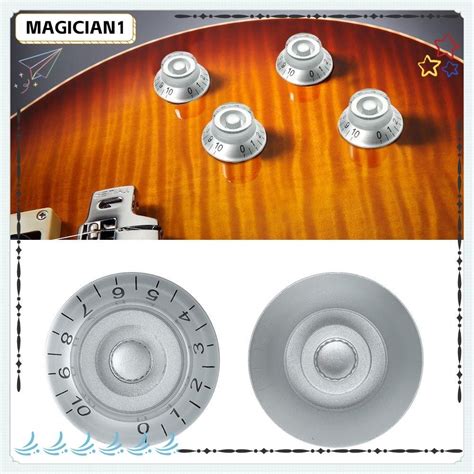 Magician1 Tone Volume Knobs Plastic Guitar Accessories Silver With