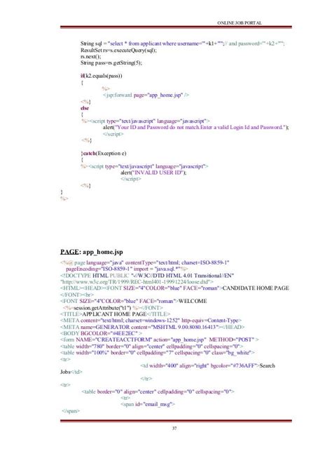Online Job Portal Project In Java Royaljolo