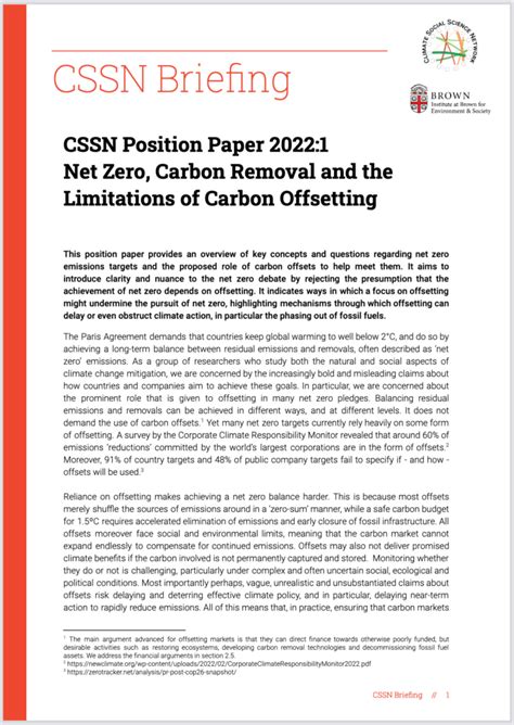 Net Zero Carbon Removal And The Limitations Of Carbon Offsetting OurEnergyPolicy