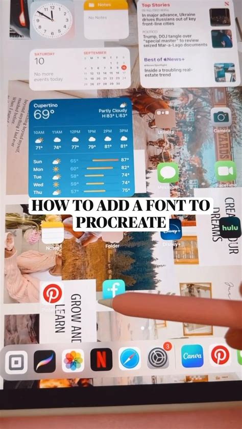 how to add a font to procreate 🤭🤍 procreate app tutorial procreate
