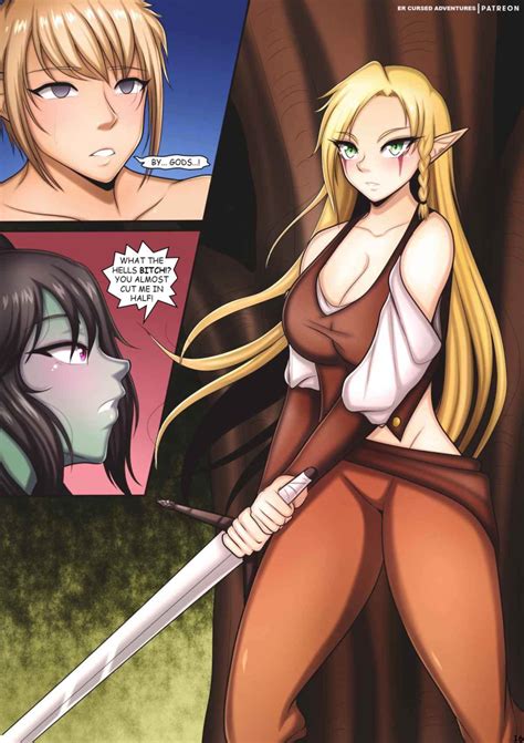 Rule 34 Angry Blonde Hair Chapter 1 Comic Elf Elf Female Er Cursed Adventures Er Writer Fight