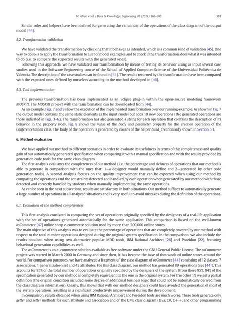 Pdf Generating Operation Specifications From Uml Class Diagrams A