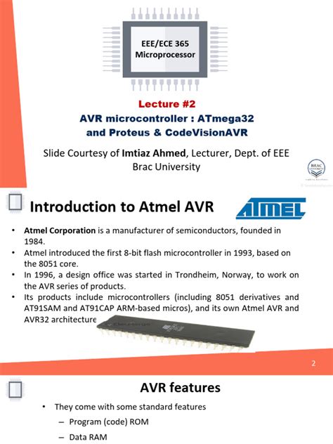 Lecture 02 Atmega32 And Proteus Codevisionavr Pdf Microcontroller Computer Memory