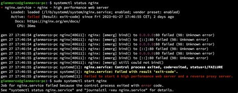 Cant Start Nginx Rnginx