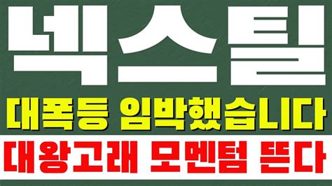 넥스틸 주가전망 대폭등 임박 곧 신고가 가겠네요 대왕고래 모멘텀 옵니다 Youtube