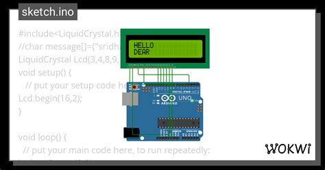 Liquid Crystal Wokwi Esp32 Stm32 Arduino Simulator