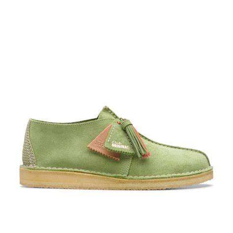 New Clarks Originals Desert Trek 200 Years Green Apple Suede Bank