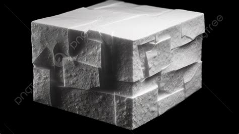 Latar Belakangilustrasi 3d Blok Styrofoam Terisolasi Pada Latar Belakang Hitam Polistirena