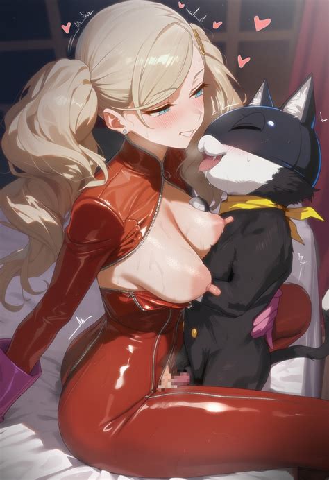 Rule 34 Ai Generated Ann Takamaki Atlus Censored Penis Female Latex
