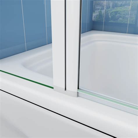 Twin Panel Radius Bath Screen With Fixing Arm And Towel Rail Cml Products