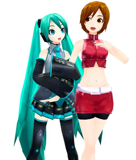 MMD : Miku And Meiko by ciripahn on DeviantArt