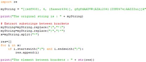 Extract Substrings Between Brackets Including Brackets