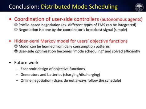 Ppt Distributed Mode Scheduling For Coordinated Power Balancing
