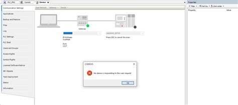 CODESYS Forge CODESYS Forge Talk Engineering Network Scan Stopped Working