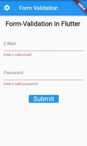 Flutter Form Validation A Guide To Build A Form With Validation In Flutter Dev Community