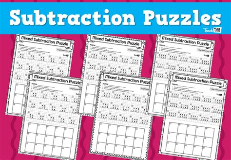 Subtraction Puzzles Teacher Resources And Classroom Games Teach This