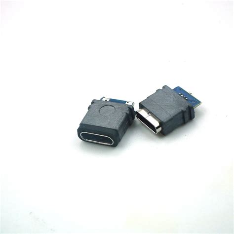 Usb Connector Type C Waterproof Female Base 2p Welding Cable Waterproof Type C And 24pin