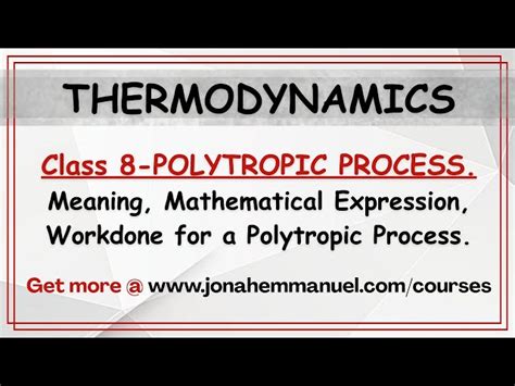 Free Video Polytropic Process Thermodynamics Meaning Derivation Of