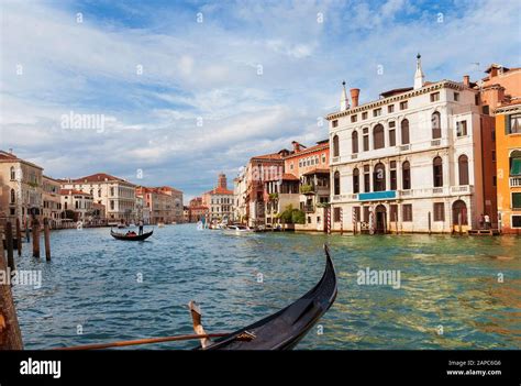 A Gondola Ride Along The Famous And Beautiful Grand Canal In The Center