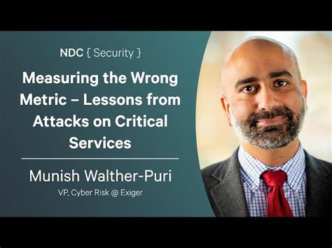 Free Video Measuring The Wrong Metric Lessons From Attacks On Critical Services From Ndc
