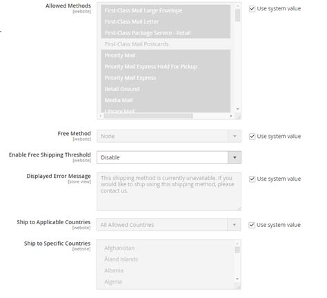 How To Configure USPS Carrier In Magento X MAGE DB COM
