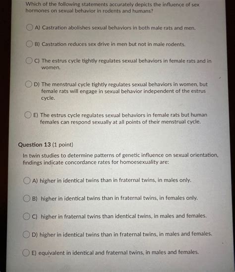 Solved Which Of The Following Statements Accurately Depicts Chegg Com