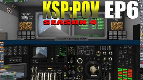 Ksppov Ep 6 Munar Fly By With Probe Control Room Retro Ksp Kerbalspaceprogram Iva Only