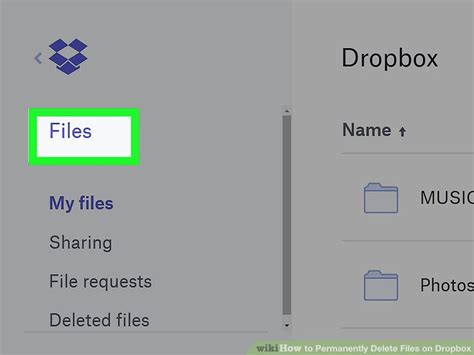 how to permanently delete files on dropbox with pictures