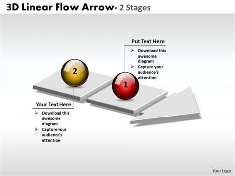 Marketing Diagram D Linear Flow Arrow Stages