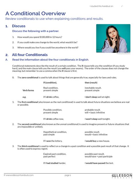 A Conditional Overview Pdf Linguistics Grammar