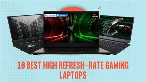 10 Best High Refresh Rate Gaming Laptops In 2023 360Hz 300 Or 240Hz