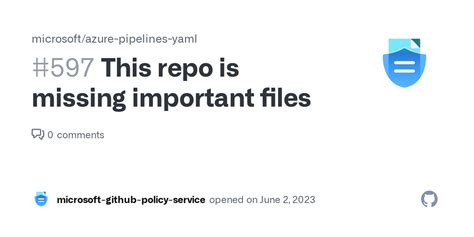 This Repo Is Missing Important Files · Issue 597 · Microsoftazure