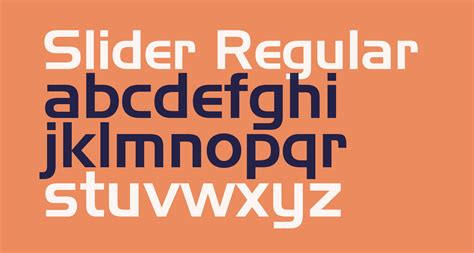 Slider Regular Free Font What Font Is