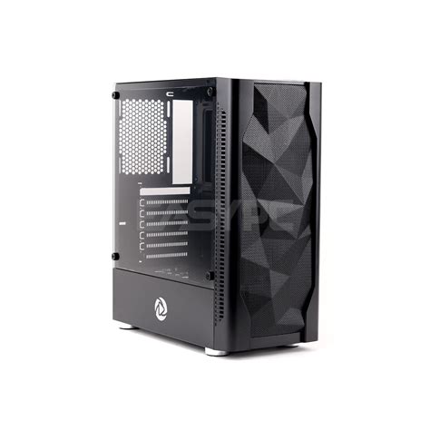 Inplay Meteor 03 Mid Tower Black And White Tempered Glass Gaming Case Wp Easy
