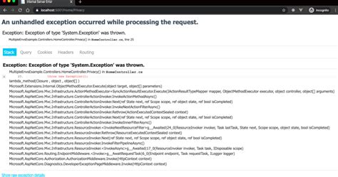 multiple environments in asp core code maze