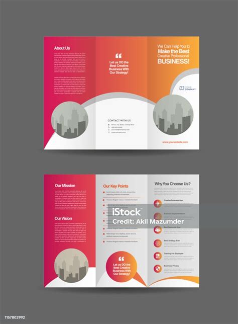 트라이 폴드 브로셔 디자인 3 접힌 브로셔 템플릿 비즈니스 광고 브로셔 책자에 대한 스톡 벡터 아트 및 기타 이미지 책자 형판 3가지 개체 Istock