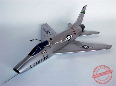 North American F 100 Super Sabre Mahogany Wooden Aircraft Models